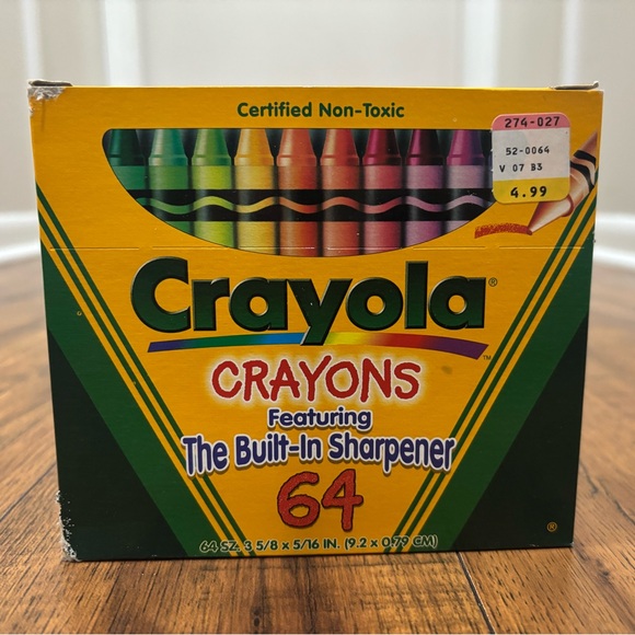 Crayola | Office | Vintage 997 Crayola 64count Crayons With Builtin ...